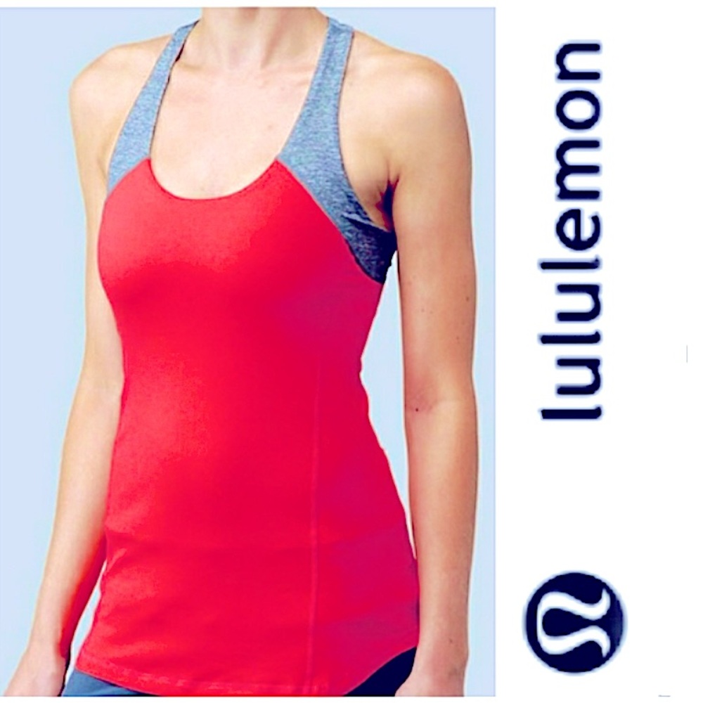 Lululemon Inner Strength Tank Color Block Racerback B… - Gem